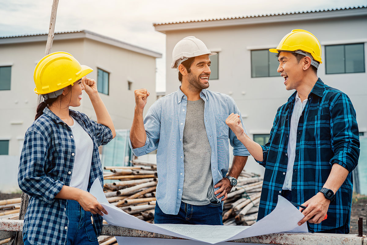 Building the construction project - Charcoal-Design